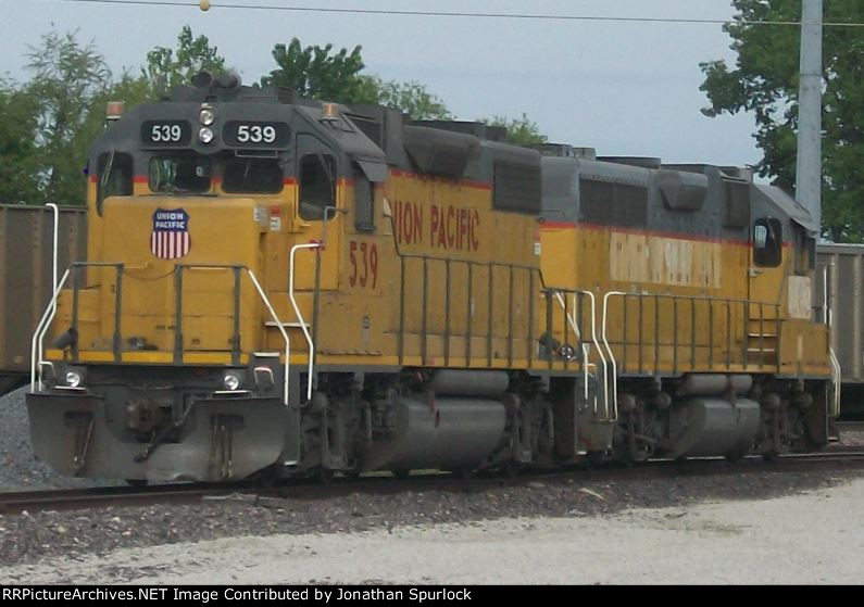 UP 539, front end view